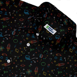 Always Science Icons Button Up Shirt | Geek Tropical