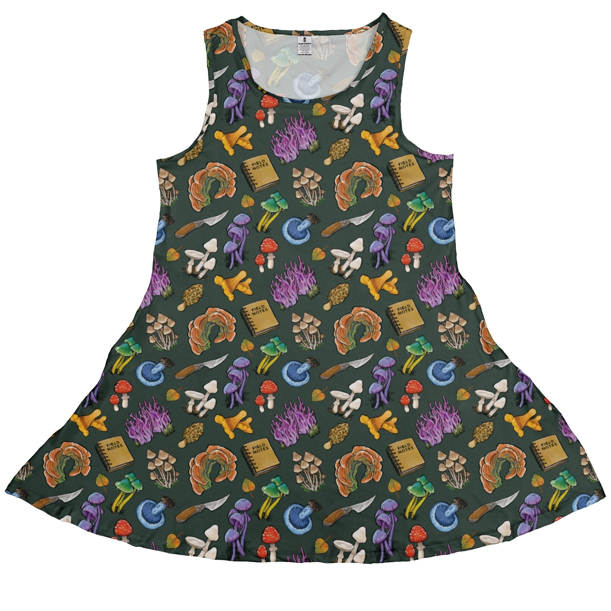 Anime Mushrooms Dress | Geek Tropical