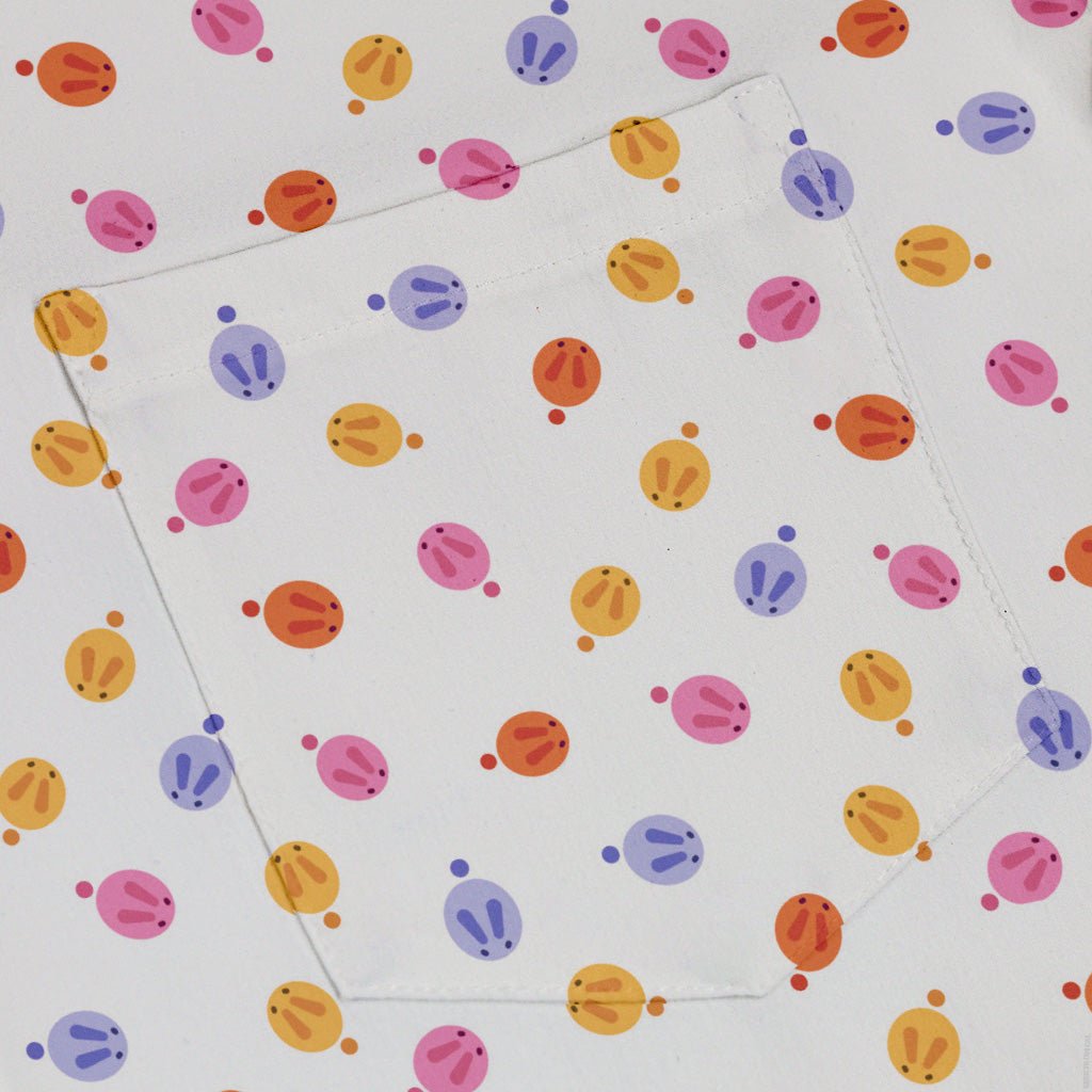 Colorful Wagashi Rabbits Button Up Shirt | Geek Tropical