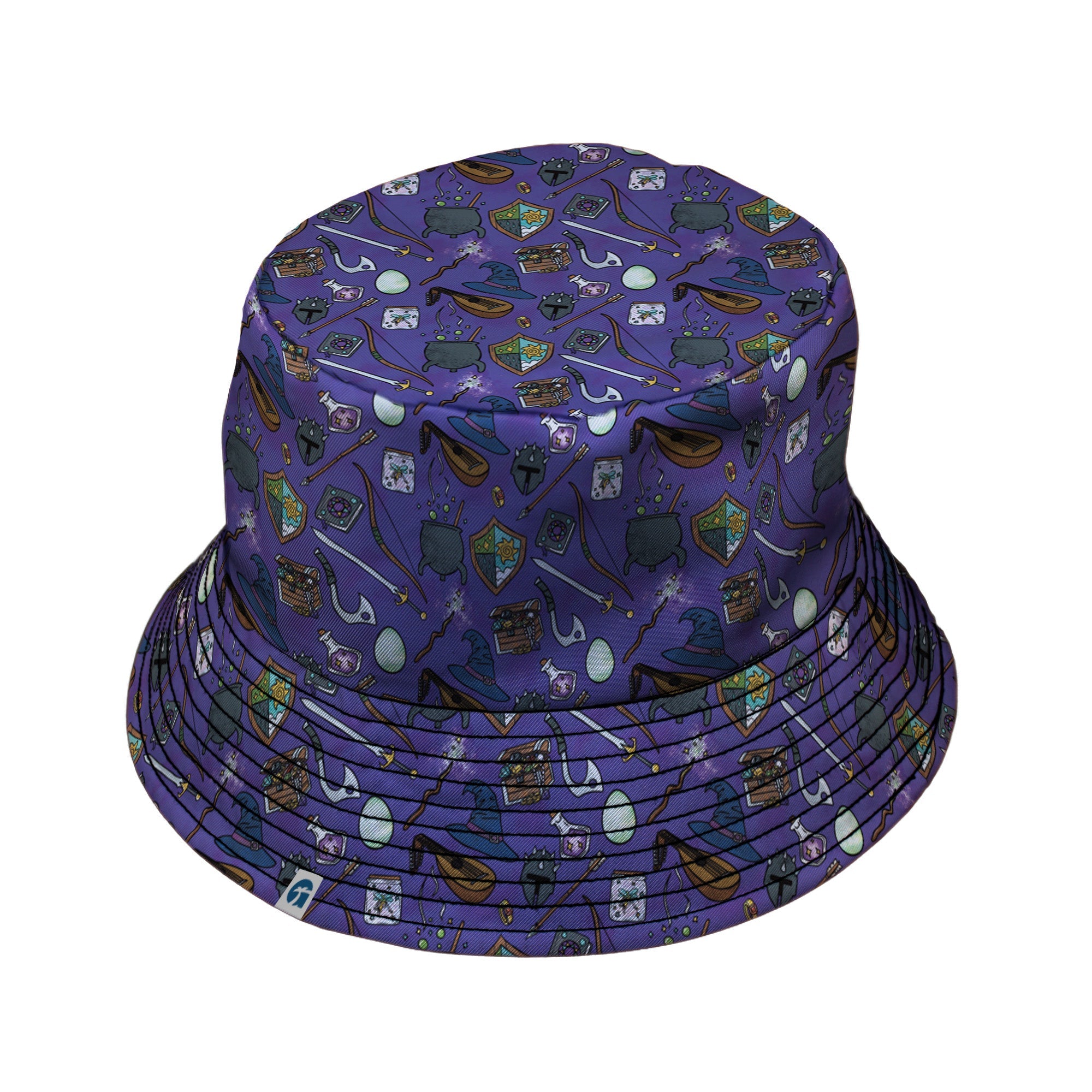 Dnd Hero Inventory Purple Bucket Hat | Geek Tropical