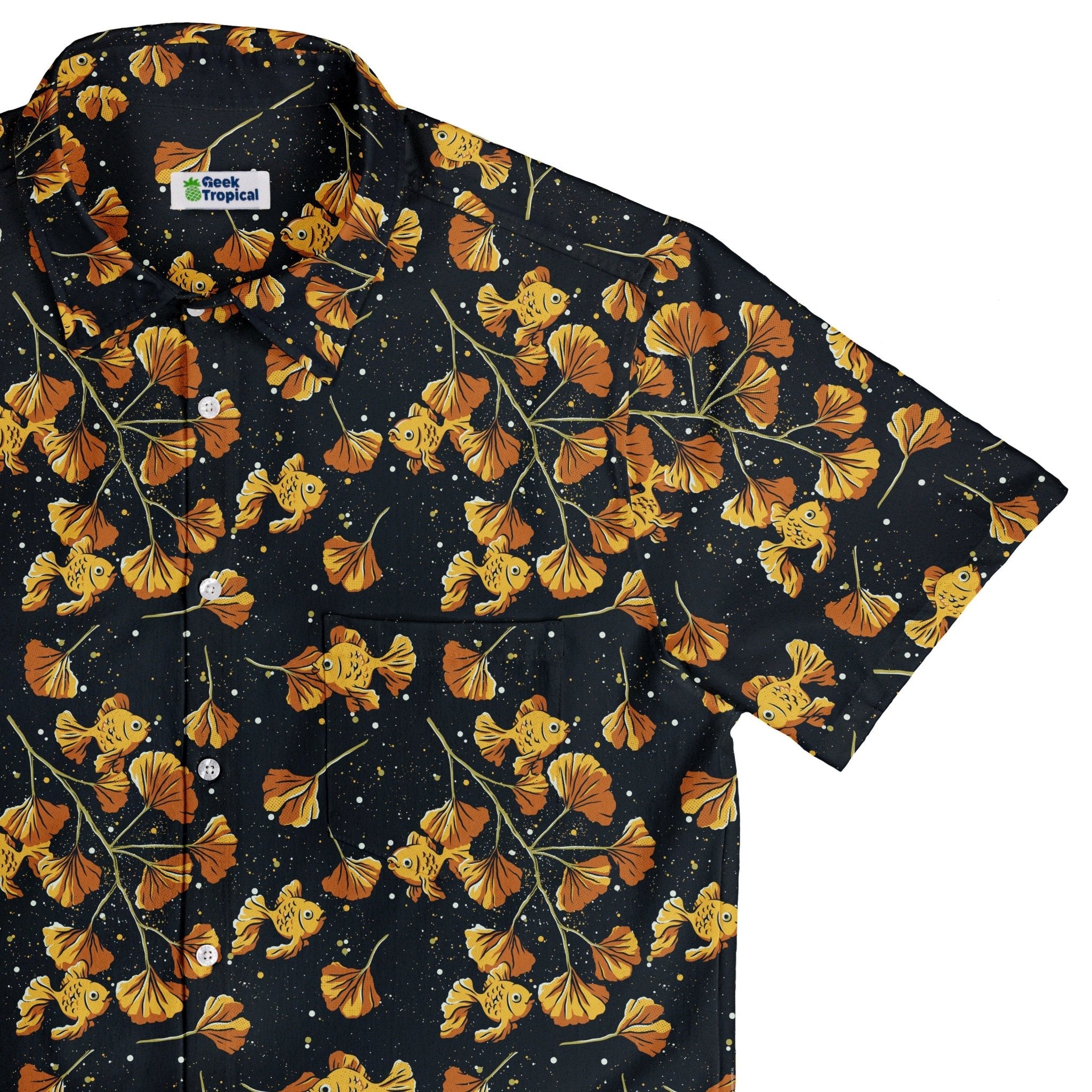 Ginkgo Golden Fish Button Up Shirt | Geek Tropical