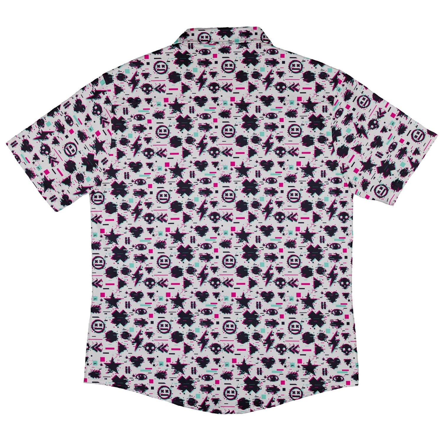 Glitchy Game Effects Video Game Button Up Shirt | Geek Tropical