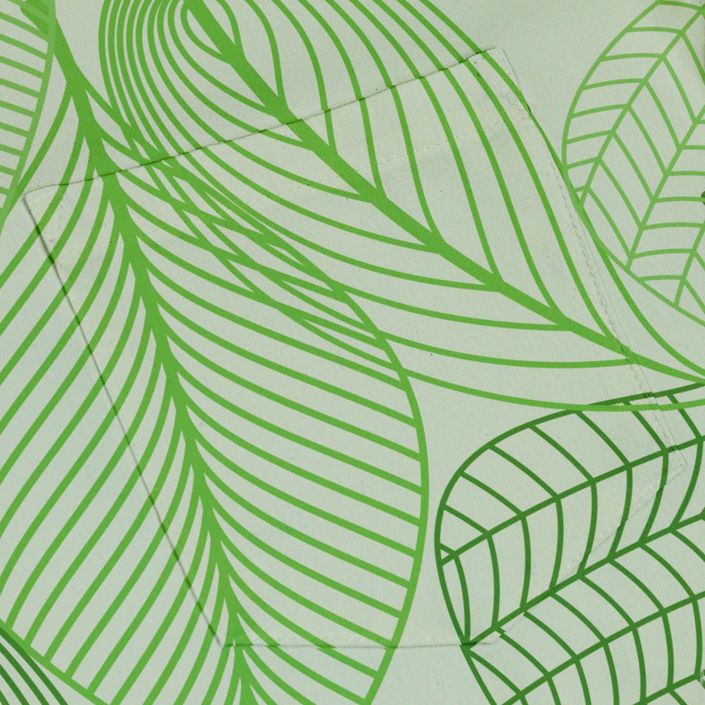 Micro Minimalist Leaves Button Up Shirt | Geek Tropical