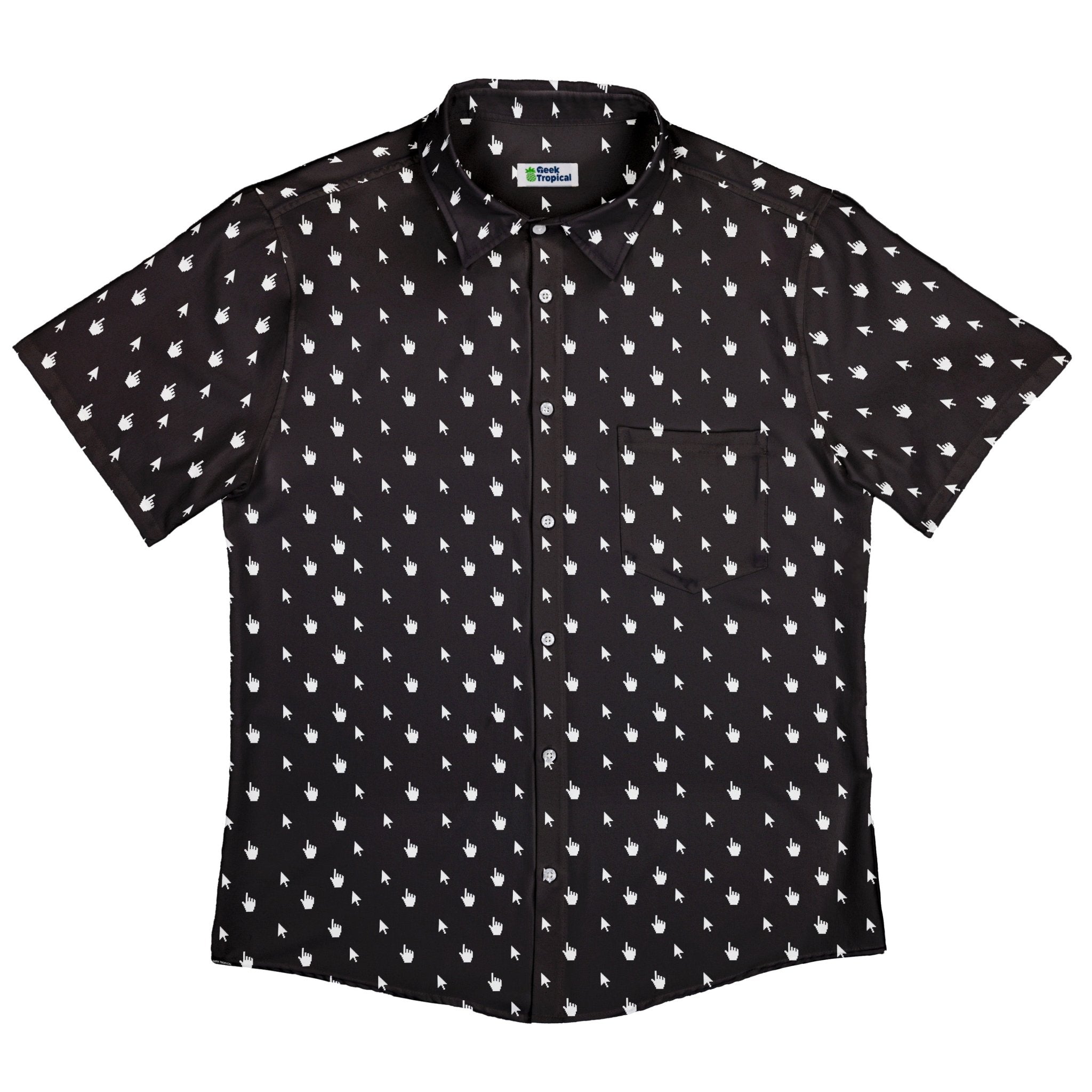 Mouse Pointers Cursor Button Up Shirt | Geek Tropical