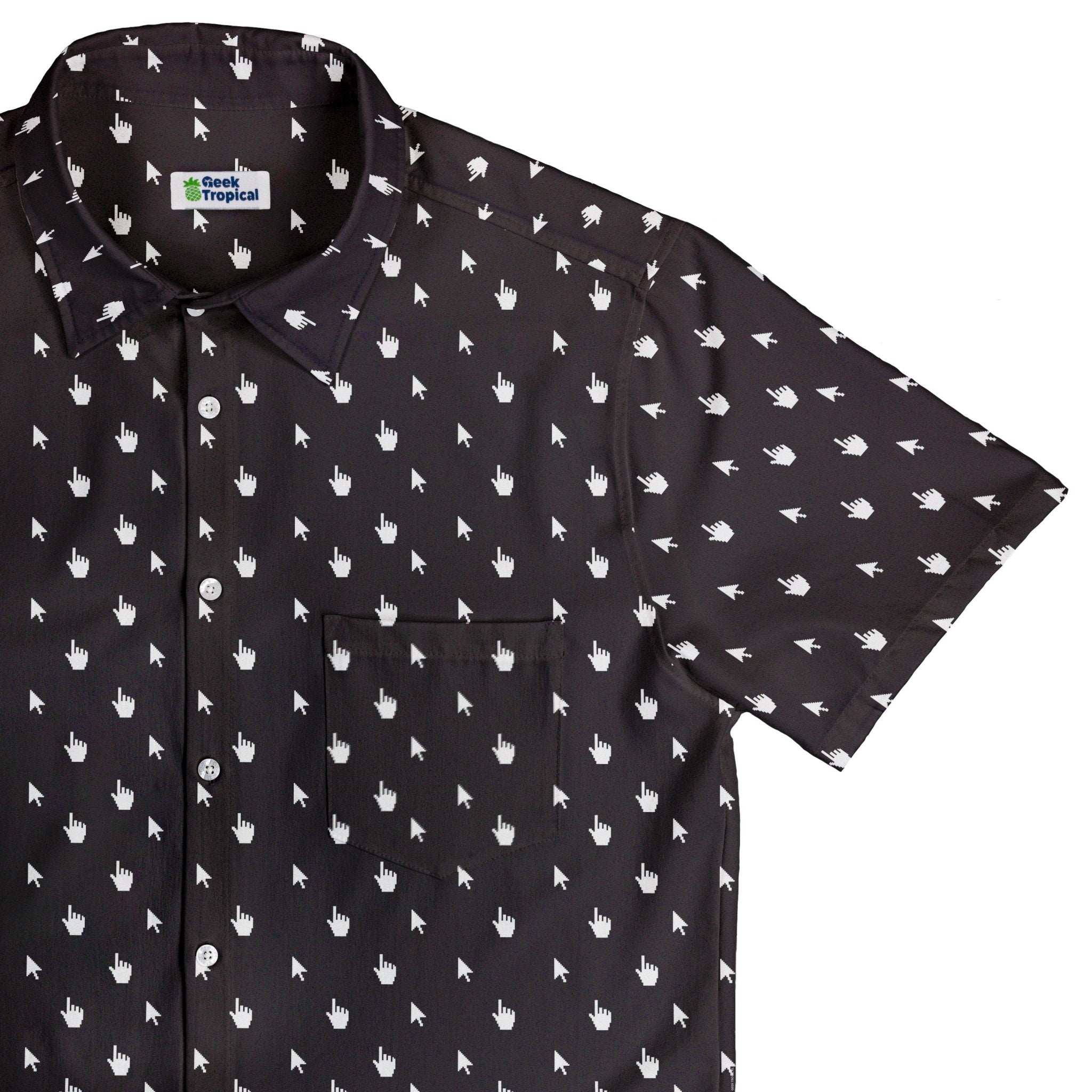 Mouse Pointers Cursor Button Up Shirt | Geek Tropical