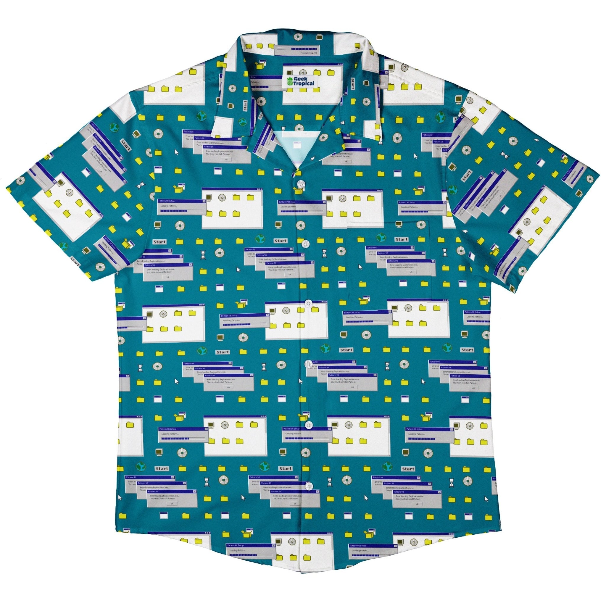 Pattern98 Button Up Shirt | Geek Tropical