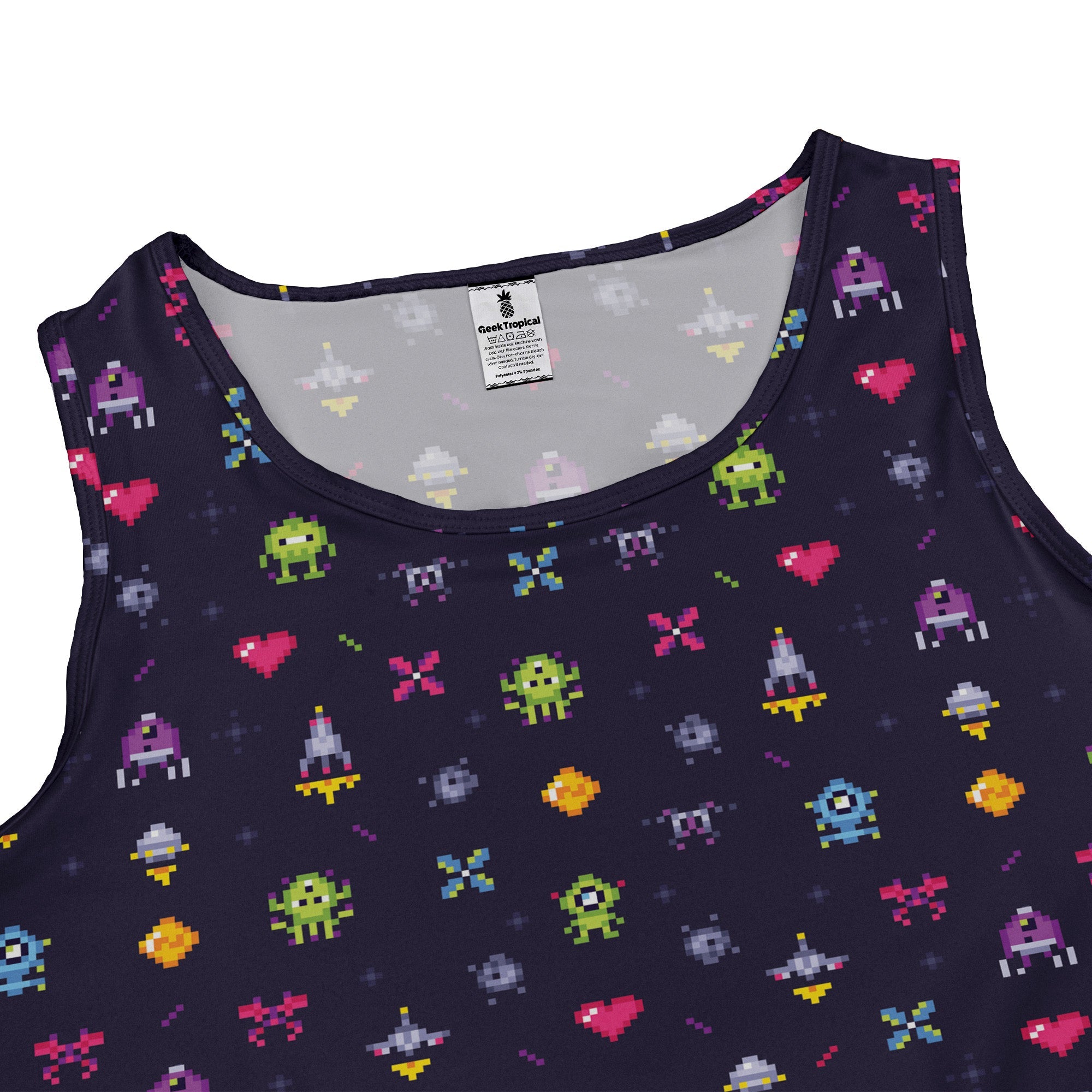 Pixel Art Arcade Video Game Purple Dress | Geek Tropical