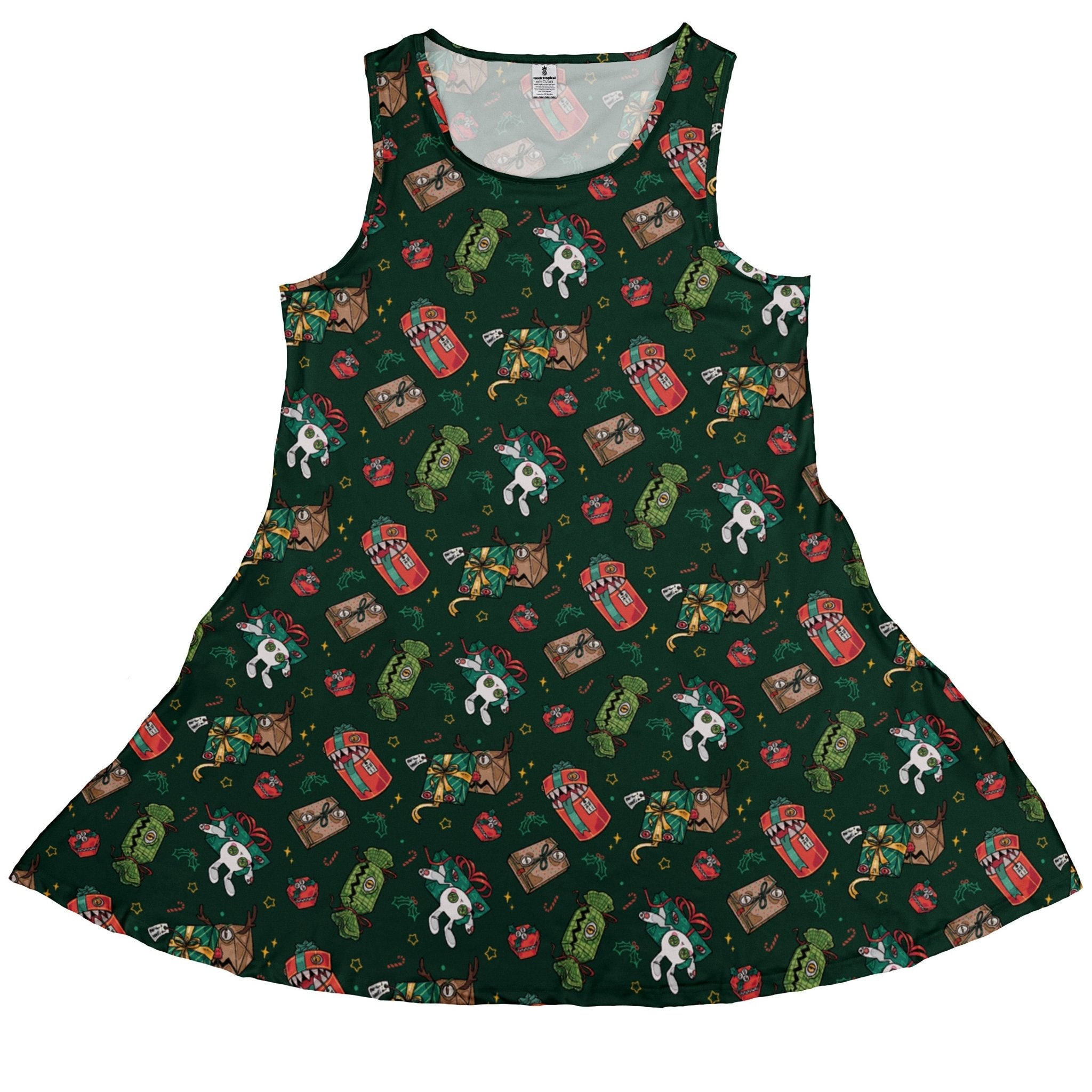 Present Mimics Green Dress | Geek Tropical