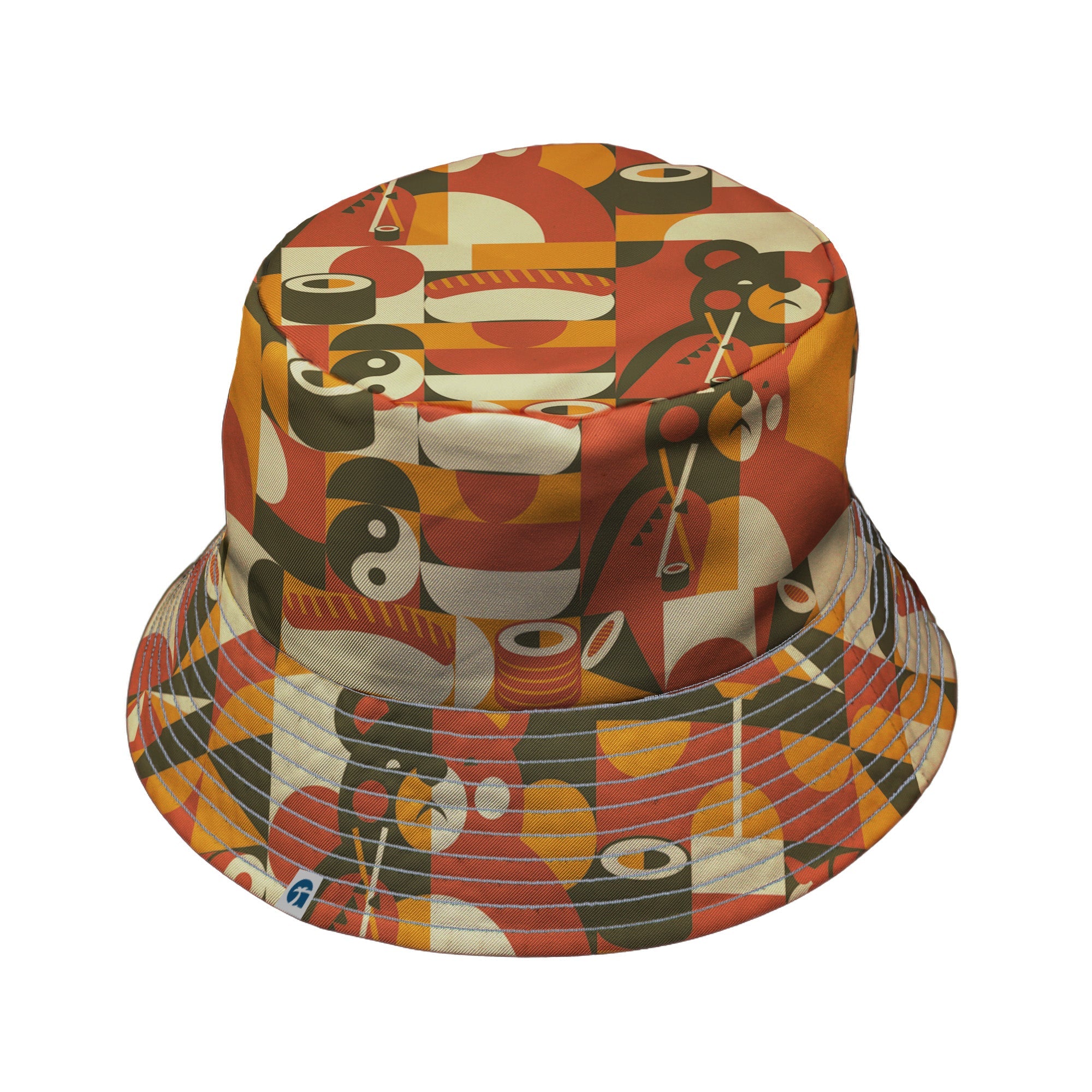 Sushi Eating Bear Anime Bucket Hat | Geek Tropical