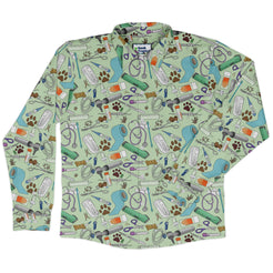 Vet Tech Long Sleeve Button Up Shirt | Geek Tropical