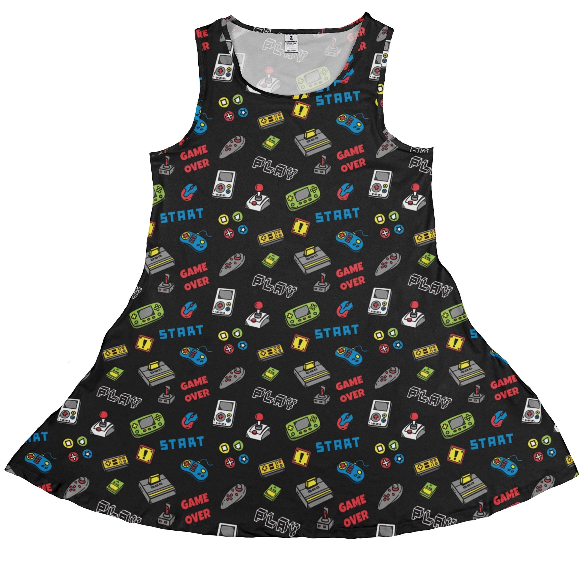 Video Gamer Black Video Game Dress | Geek Tropical