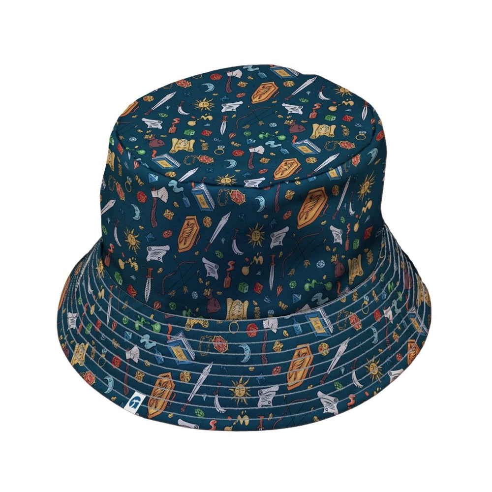 Dnd Adventure Blue Bucket Hat | Geek Tropical