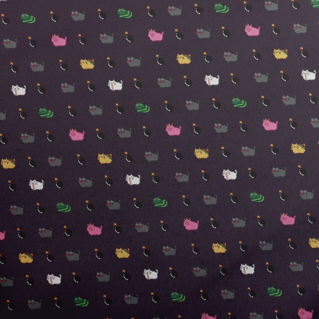 Exploding Kittens Pixel Cats Dark Youth Hawaiian Shirt | Geek Tropical