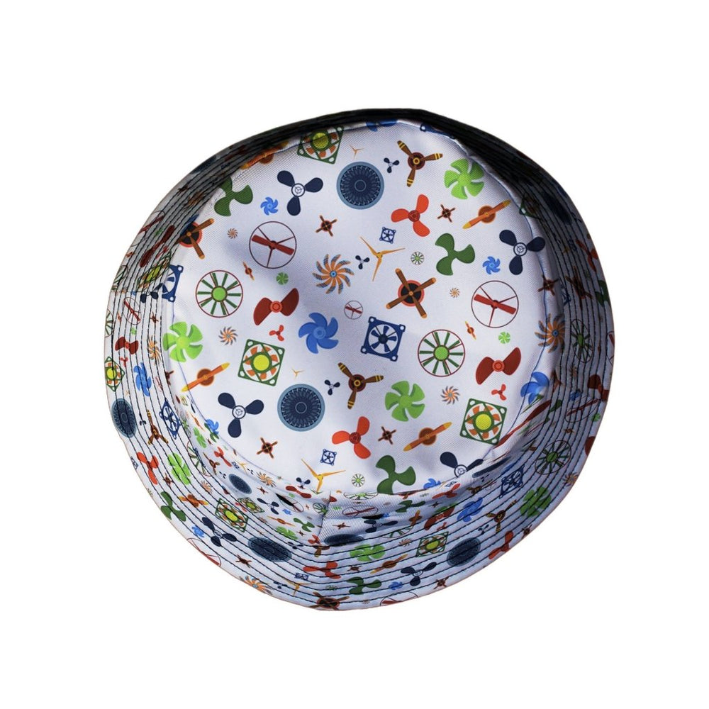 Propeller Party Tan Aviation Bucket Hat | Geek Tropical