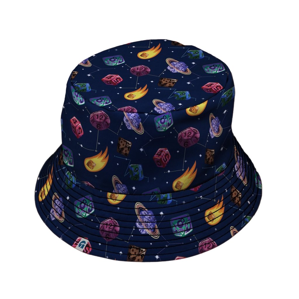 Space Dnd Dice Planets Bucket Hat | Geek Tropical