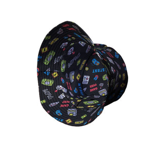 Video Gamer Black Video Game Bucket Hat | Geek Tropical